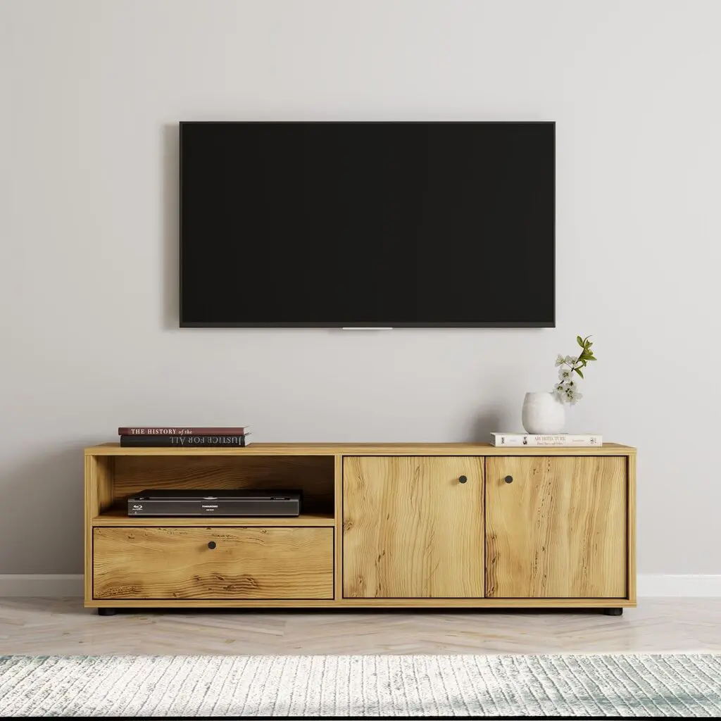 Hanah Home TV Komoda Pao, 136x42x35 cm, Hrast