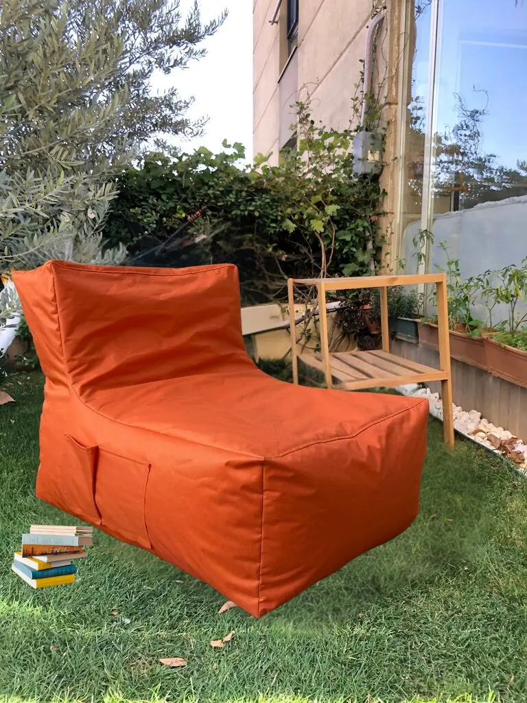 Atelier del Sofa Lazy bag Sedir, 75x70x95 cm, Narandžasti