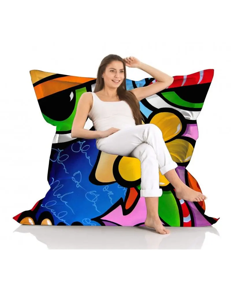 Atelier del Sofa Baštenska vreća za sednje Giant Heaven, 180x140x30 cm, Šarena