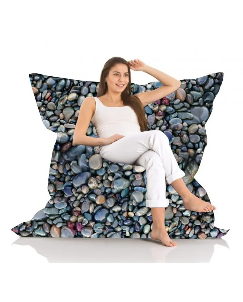 Atelier del Sofa Baštenska vreća za sednje Giant Sea Stones, 180x140x30 cm, Šarena