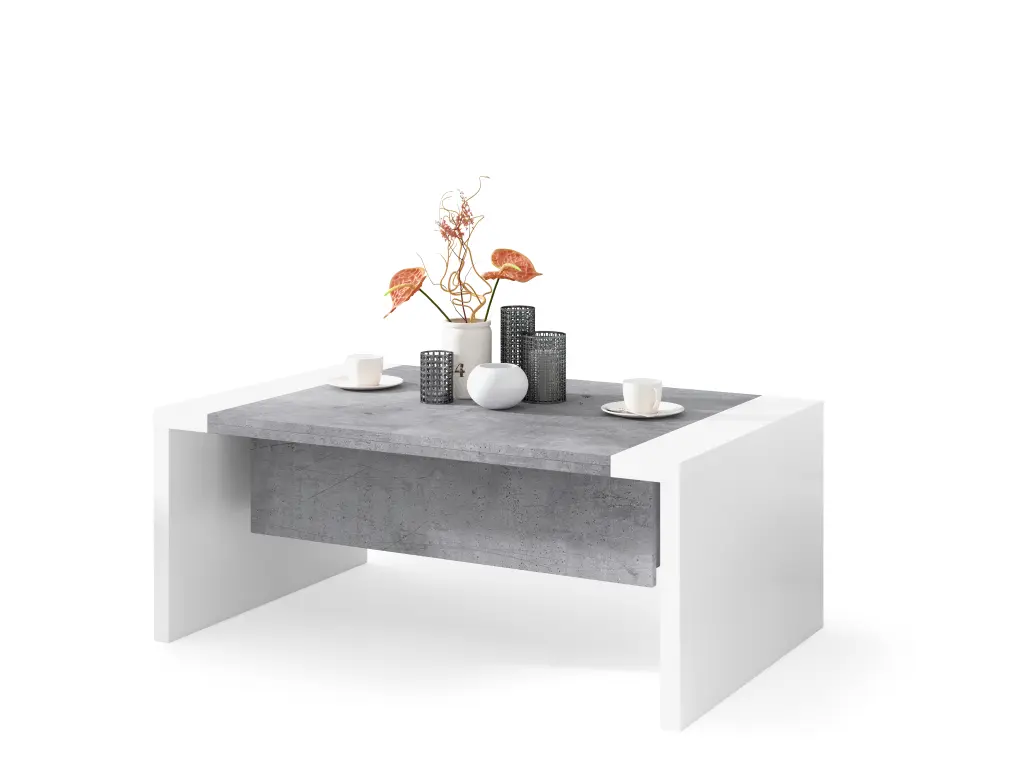 Mazzoni Multifunkcionalni sto Space, 110-170x45x70cm, Belo - sivi