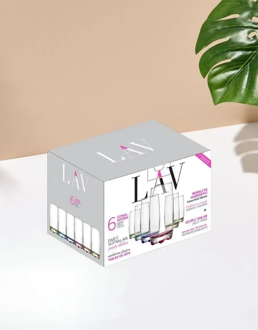 LAV Set čaša Adora Color, 390ml, 6 komada
