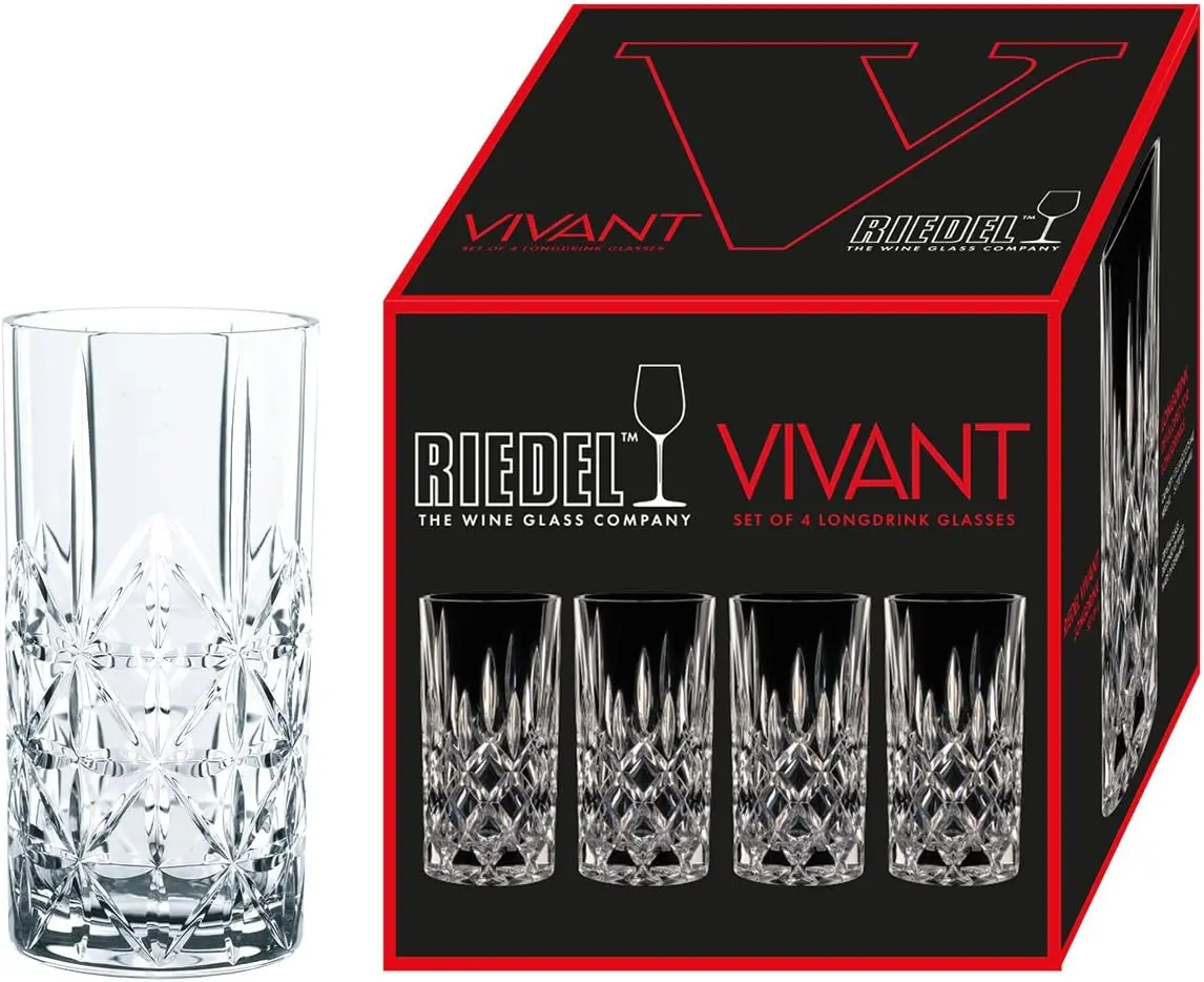 RIEDEL VIVANT LONGDRINK Čaše za koktele, 4 komada, 375ml