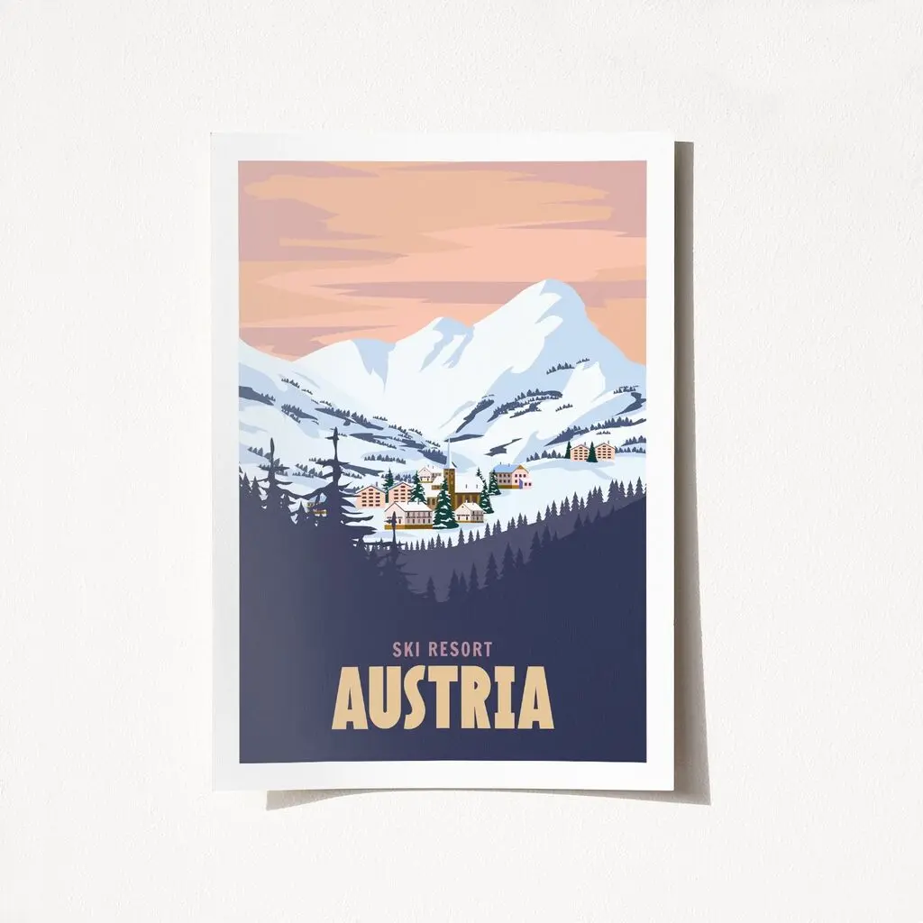 Wallity Poster Austria-2025, 29,7x42 cm