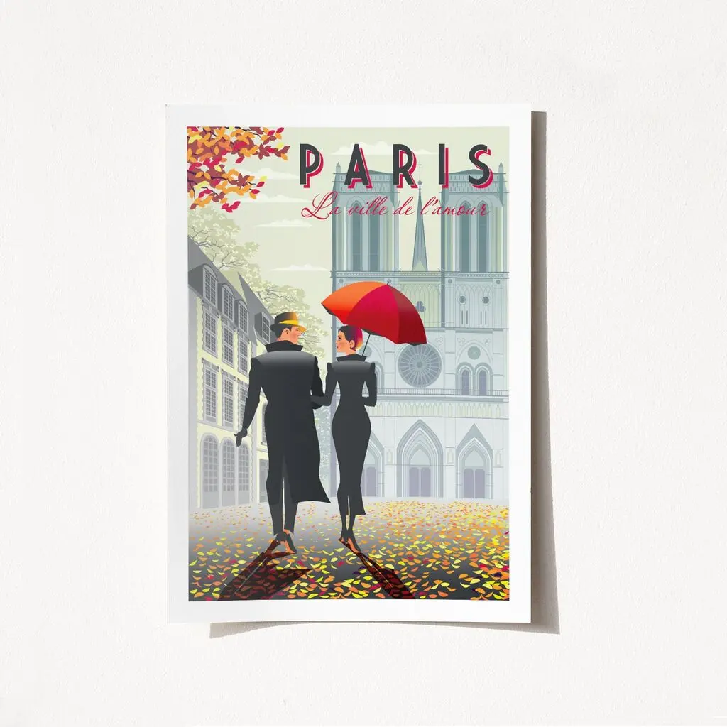 Wallity Poster Paris-1979, 50x70 cm