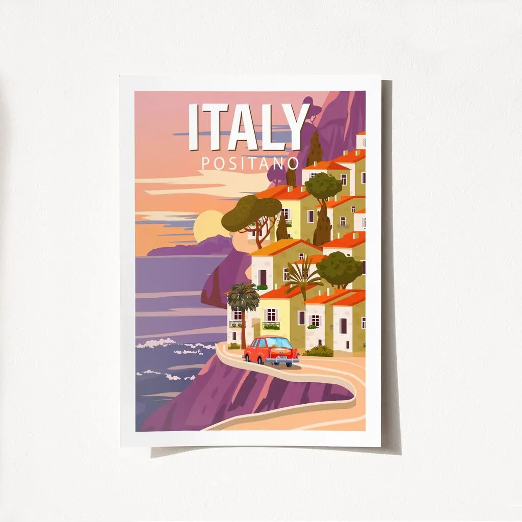 Wallity Poster Italy Positano-2013, 50x70 cm