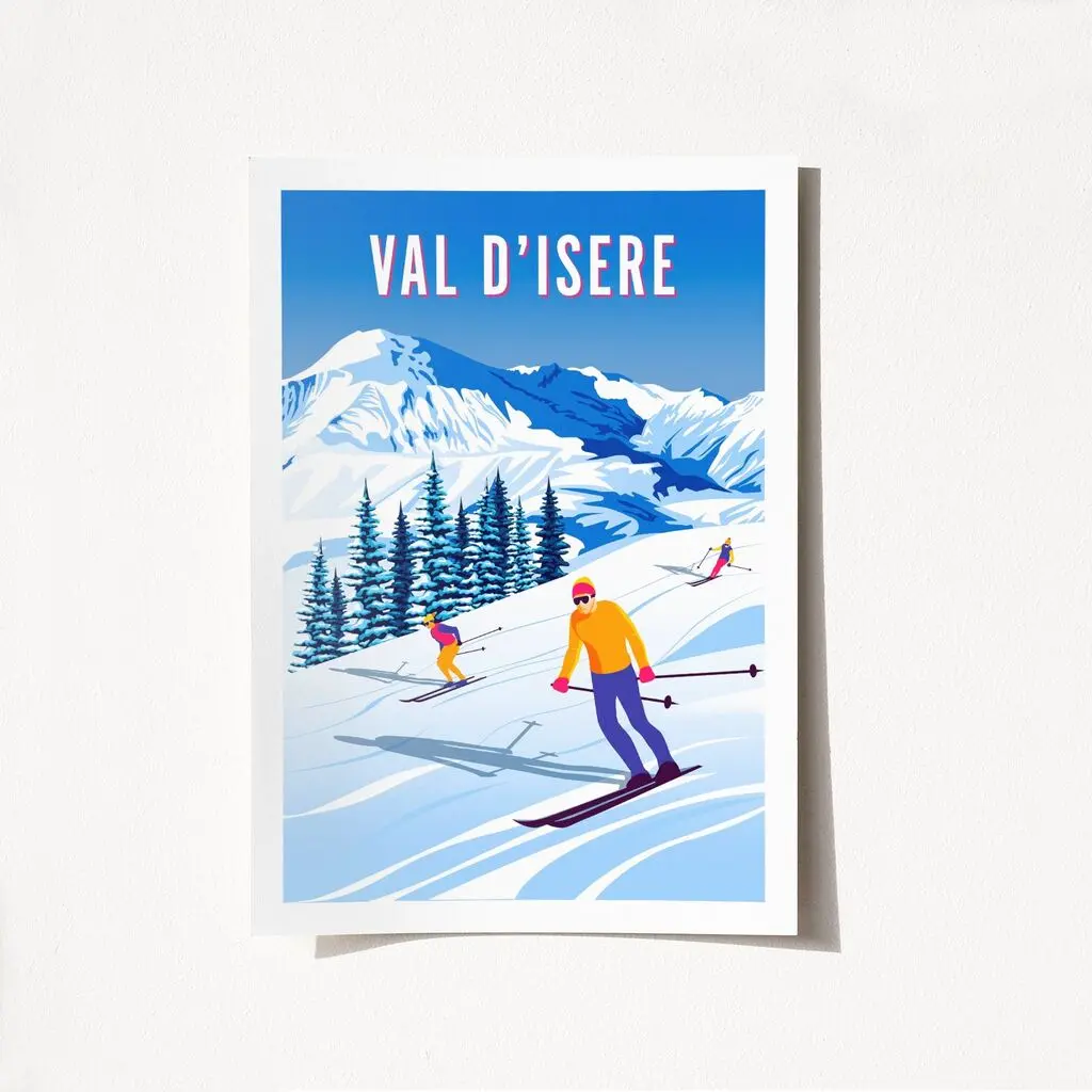 Wallity Poster Val D'Isere-2005, 21x29,7 cm