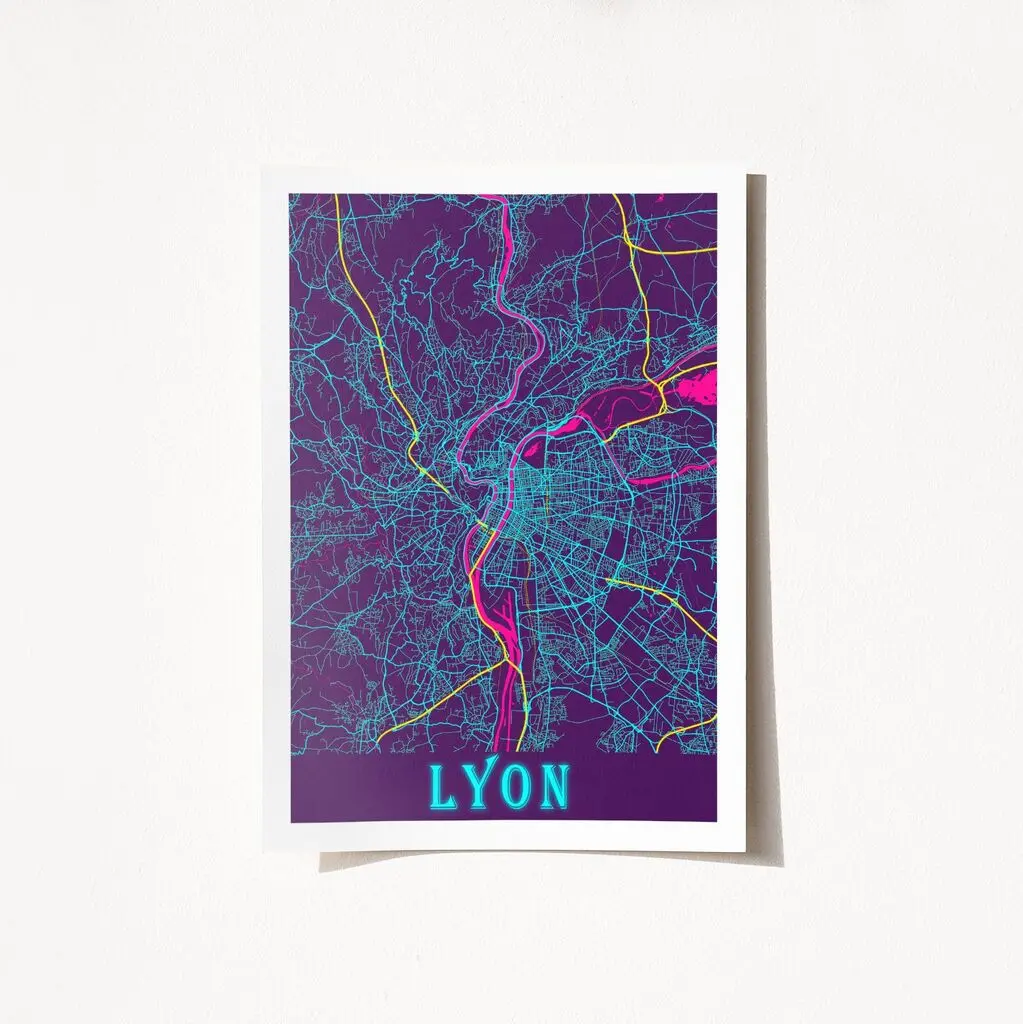Wallity Poster Lyon-2062, 29,7x42 cm