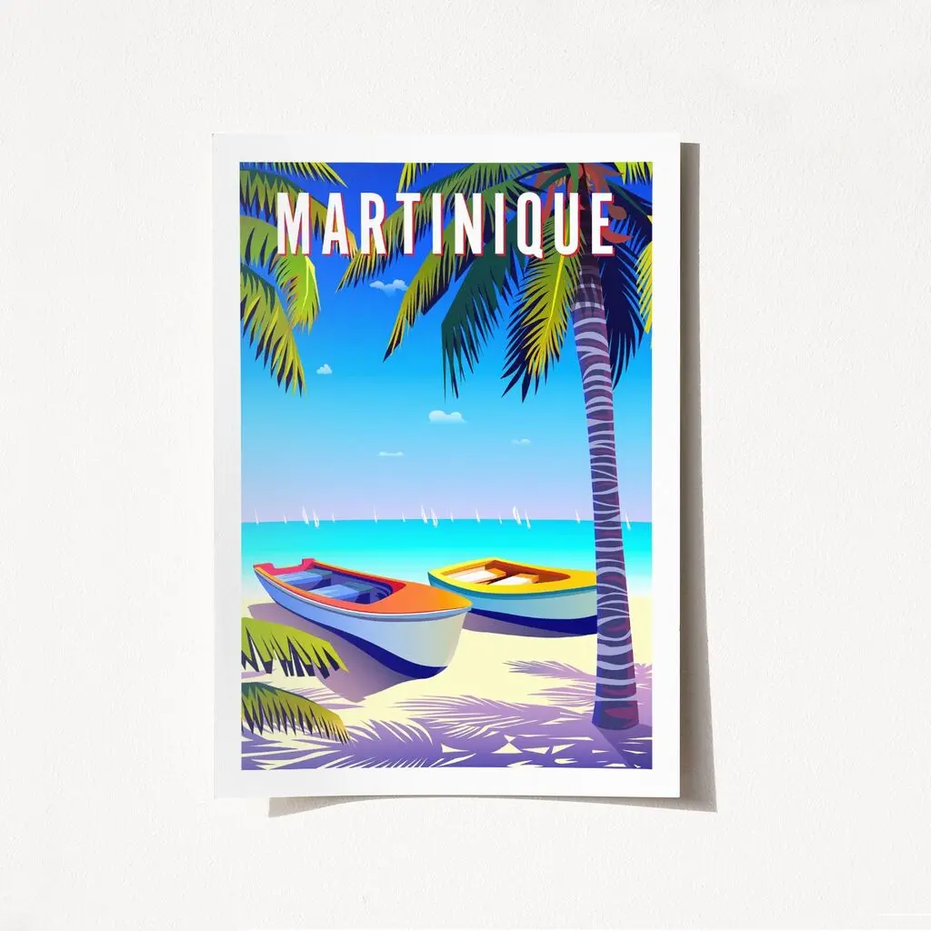 Wallity Poster Martinique-1999, 21x29,7 cm