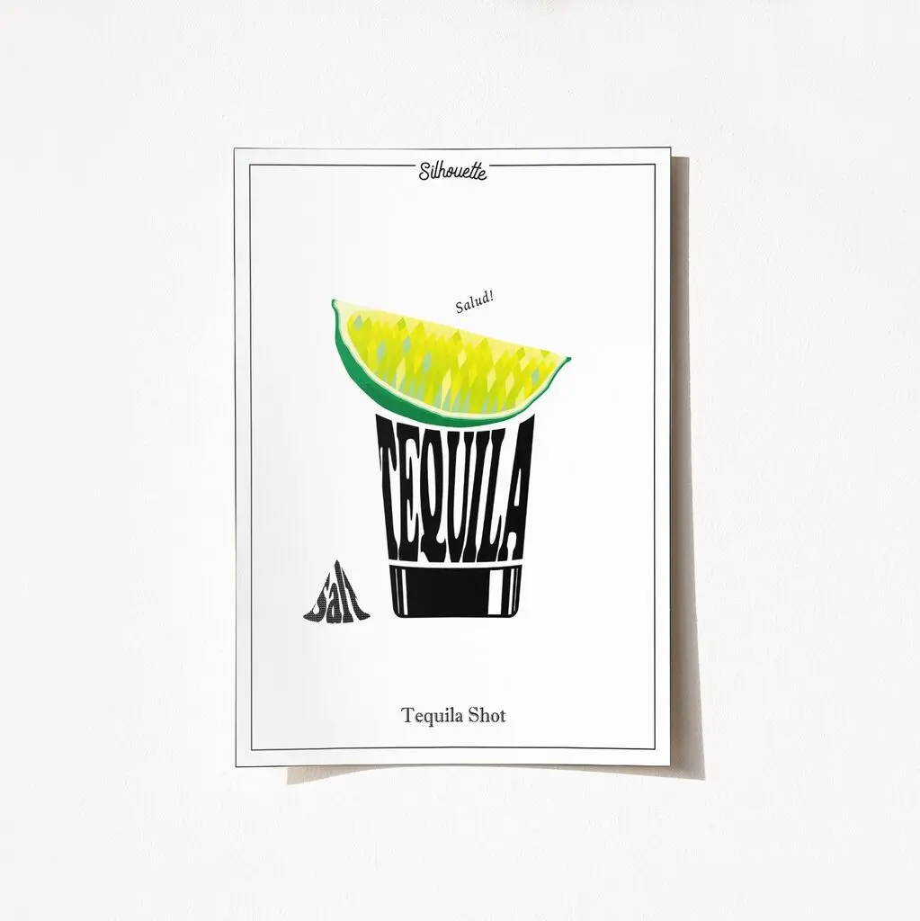 Wallity Poster Tequila Shot-2050, 42x59,4 cm