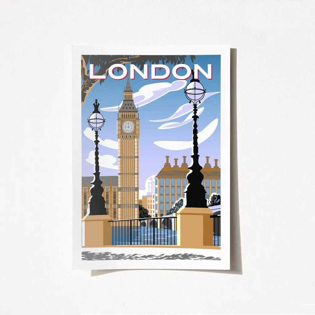 Wallity Poster London-2015, 21x29,7 cm, Šareni
