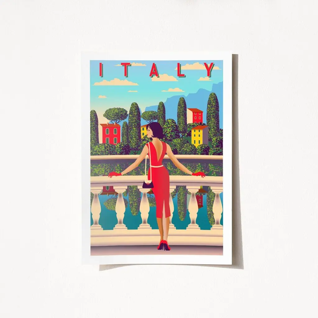 Wallity Poster Italy-1961, 21x29.7cm