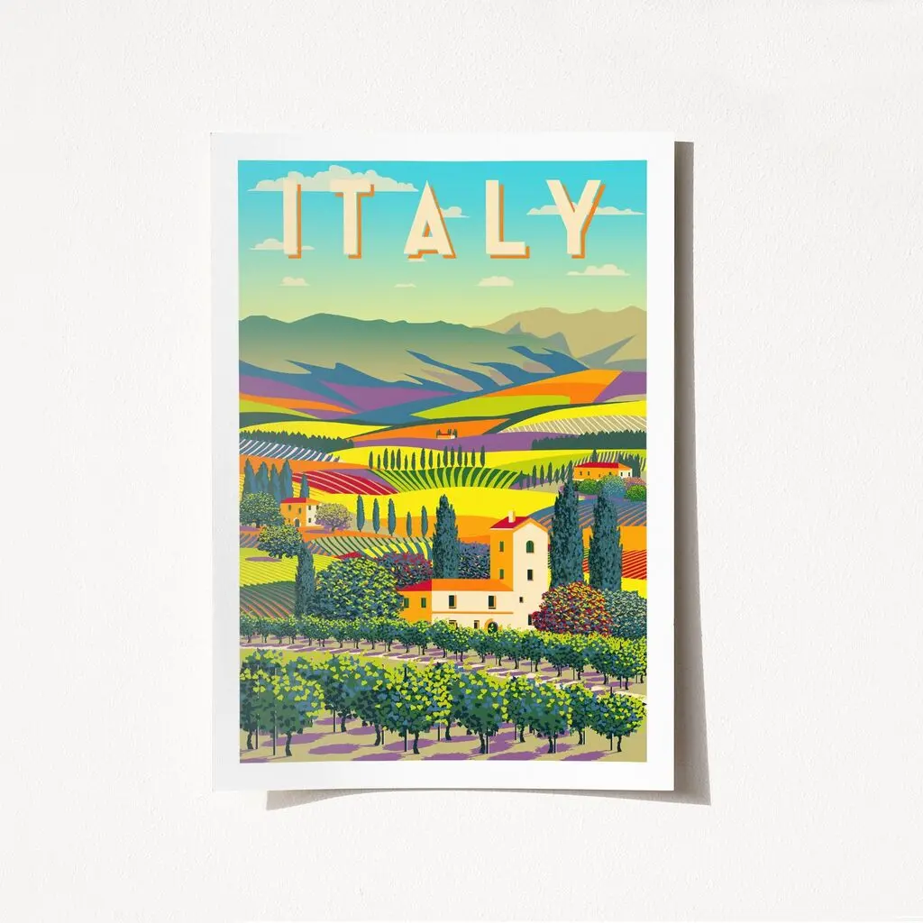 Wallity Poster Italy-1963, 21x29.7cm