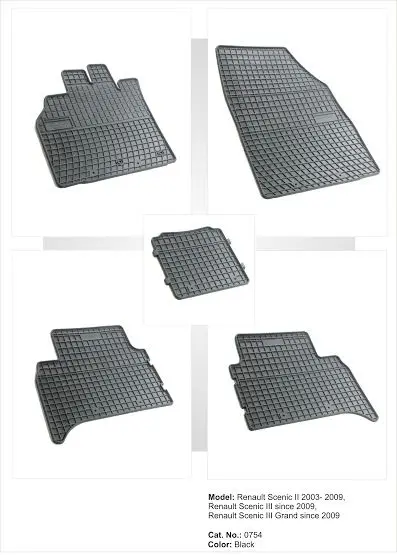 Frogum Tipske patosnice za Renault Scenic 2 / 3 Grand (2003-2013)