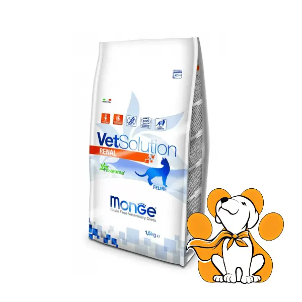 MONGE VETSOLUTION Medicinska hrana za mačke bez žitarica Renal 1.5kg