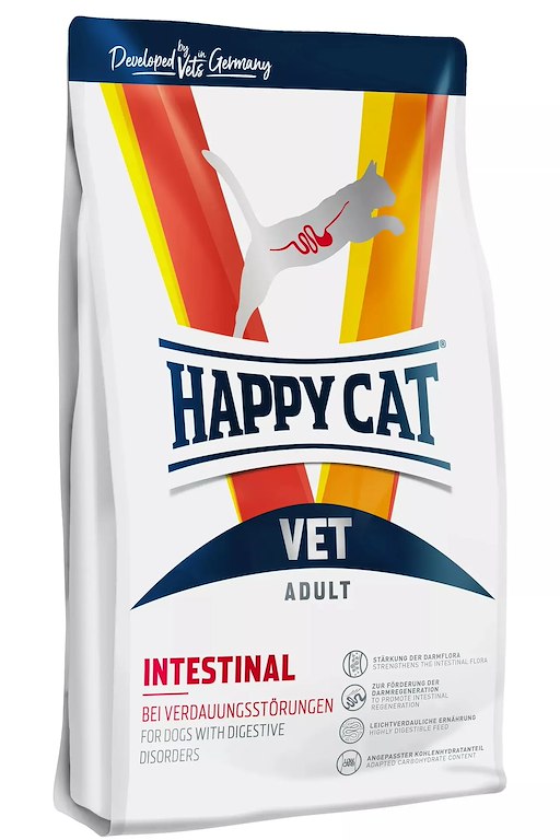 HAPPY CAT Vet Diet Intestinal Hrana za mačke sa problemima u radu želuca, 1kg