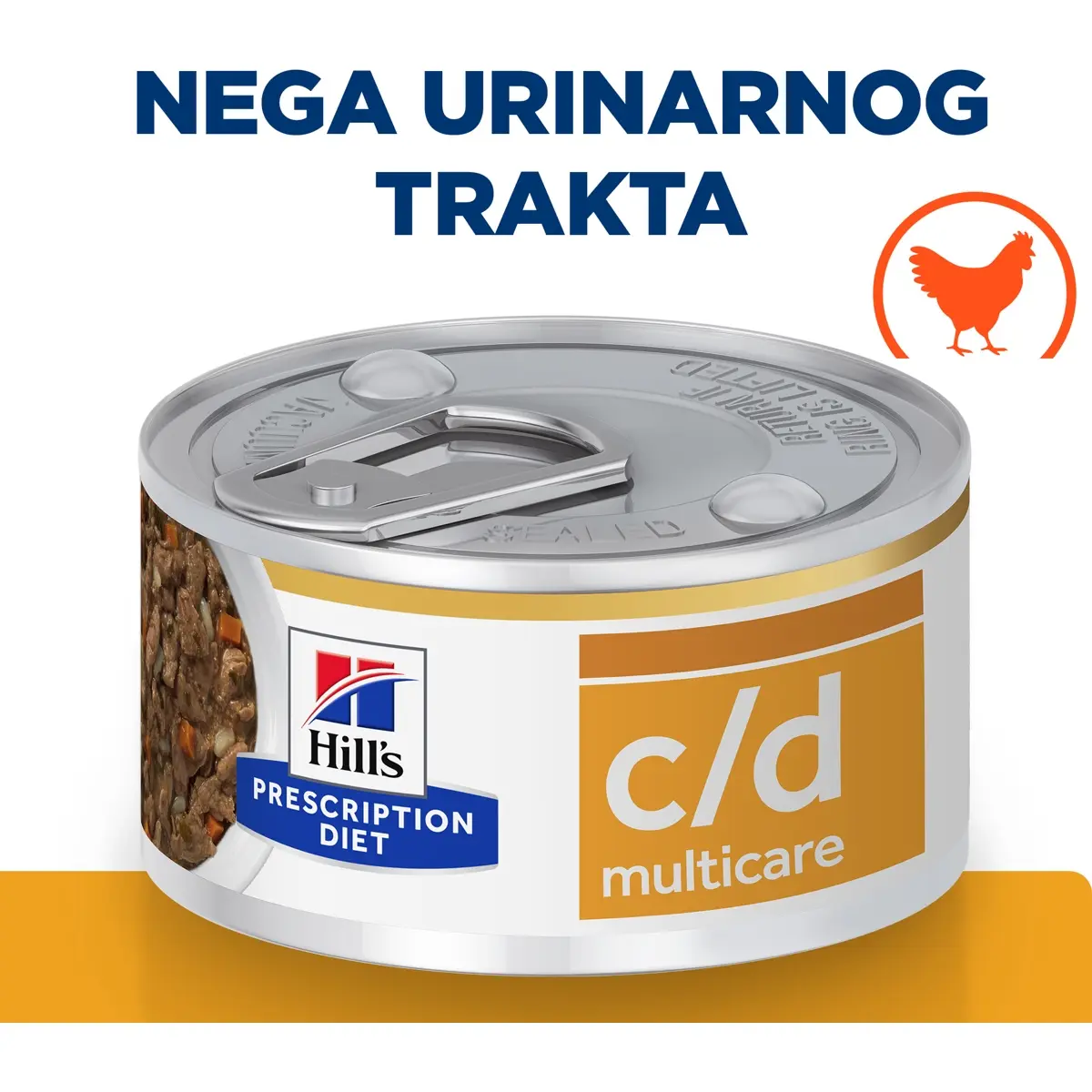 Hill's Prescription Diet Paprikaš za mačke, c/d Multicare, Piletina i povrće, 82g