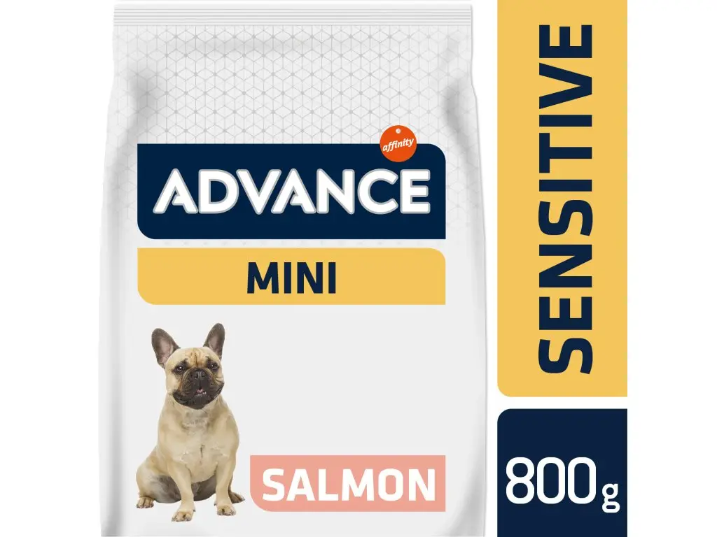 ADVANCE Suva hrana za pse Mini Sensitive, Losos, 800g