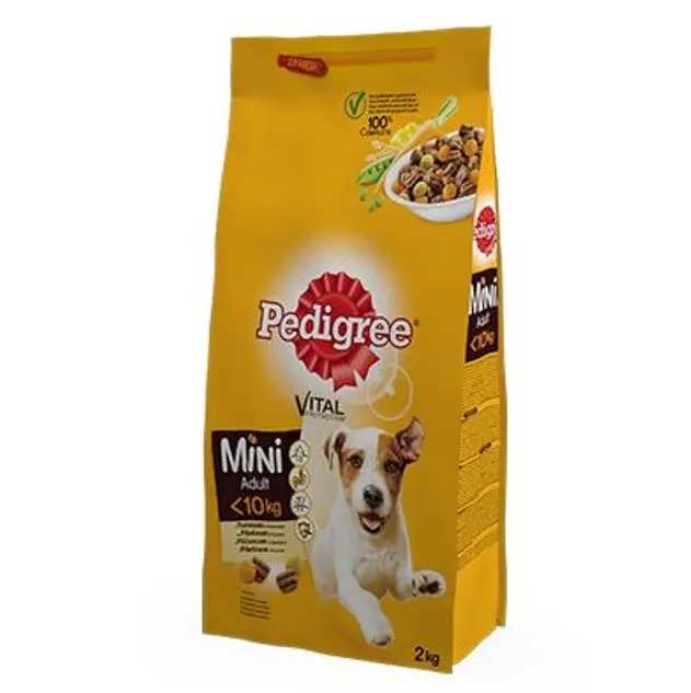 PEDIGREE Suva hrana za odrasle pse za ukusom piletine i povrće, 2kg