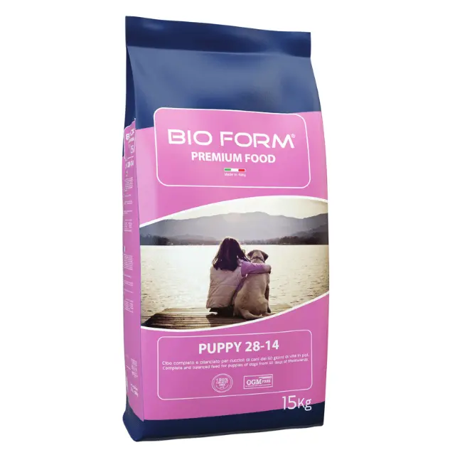 BIO FORM Hrana za štence Premium Dog Puppy, 15 kg, 28/14