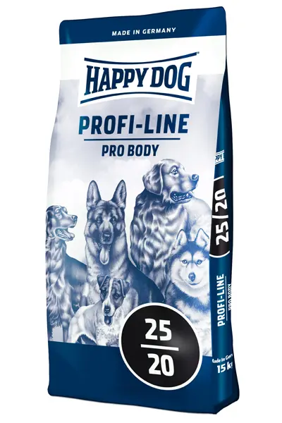 HAPPY DOG Profi Line Pro Body Suva hrana za odrasle pse, 25/20, 15 kg