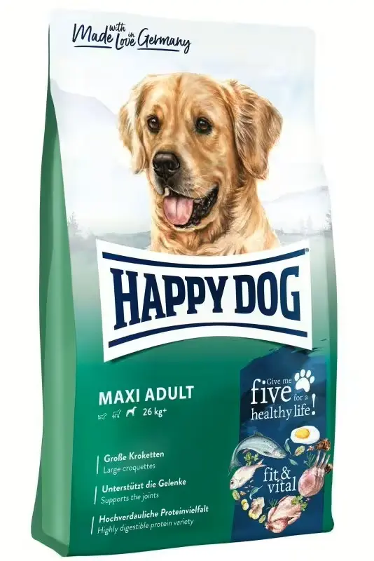 HAPPY DOG Maxi Adult Fit&Vital – Suva Hrana za velike rase 14kg