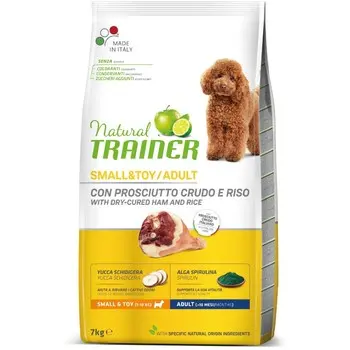 Trainer Natural Dog Hrana Za Pse, Sirovom Šunka I Pirinač, Za Odrasle Pse, Malih rasa 7kg
