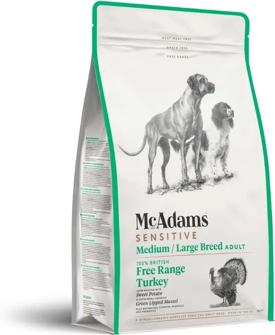 McAdams Suva hrana za pse Medium/Large Breed Sensitive, Ćuretina, 10kg