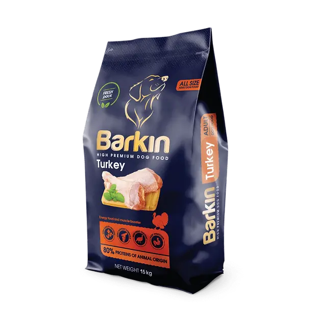 BARKIN Suva hrana za pse High Premium, Ćuretina, 15kg