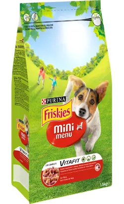 PURINA FRISKIES Hrana za pse Mini Menu Vitafit, 1.5kg