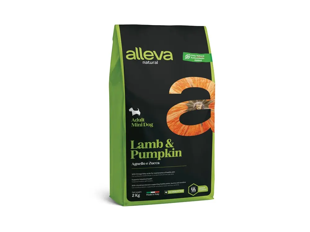 Alleva Natural Suva hrana za odrasle pse malih rasa, Sa jagnjetinom i bundevom, 2kg