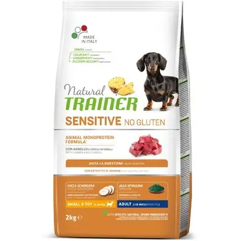 Trainer Natural Sensitive No Gluten Hrana Za Pse, Jagnjetina, Za Odrasle Pse Malih Rasa, 2kg