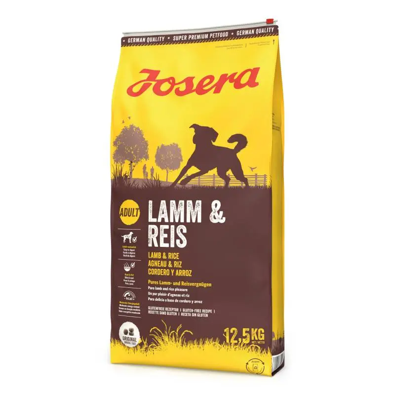 Josera Lamm&Reis Suva hrana za odrasle pse, Ukus jagnjetine i pirinča, 12.5kg