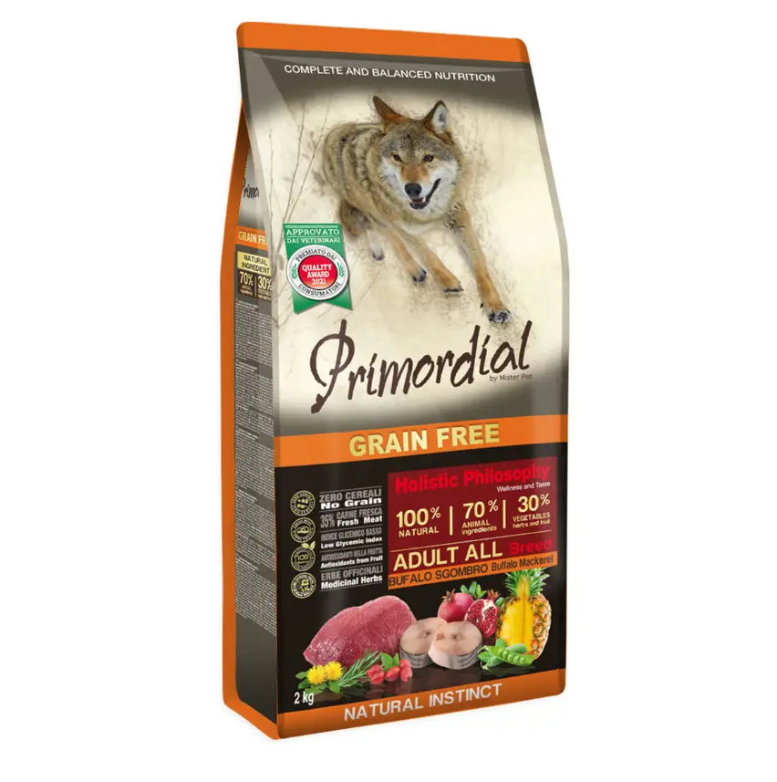 Mister pet Hrana za pse Primordial Adult, Bivol i skuša, 2 kg