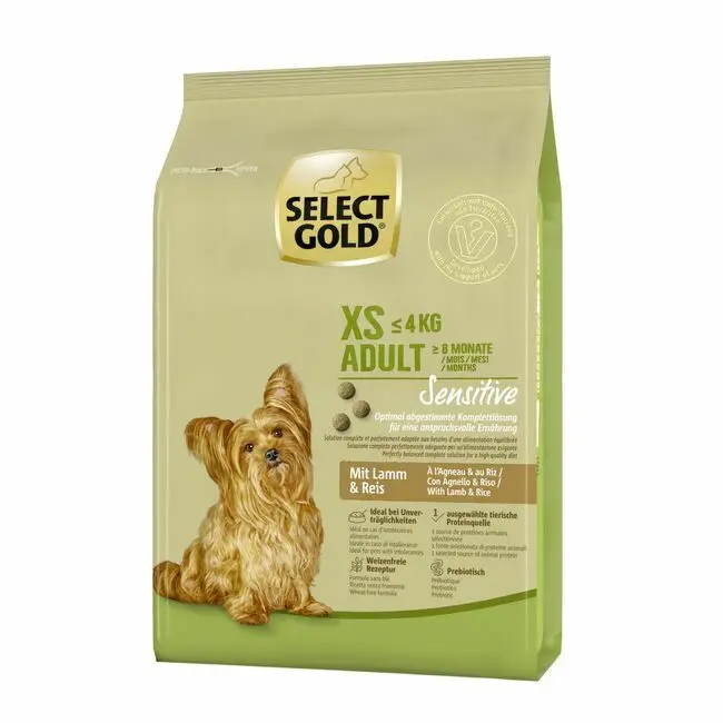 SELECT GOLD Suva hrana za pse Sensitive Xs Adult, Jagnjetina, 1kg