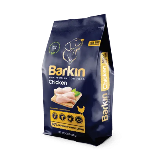 BARKIN Suva hrana za pse High Premium, Piletina, 15kg