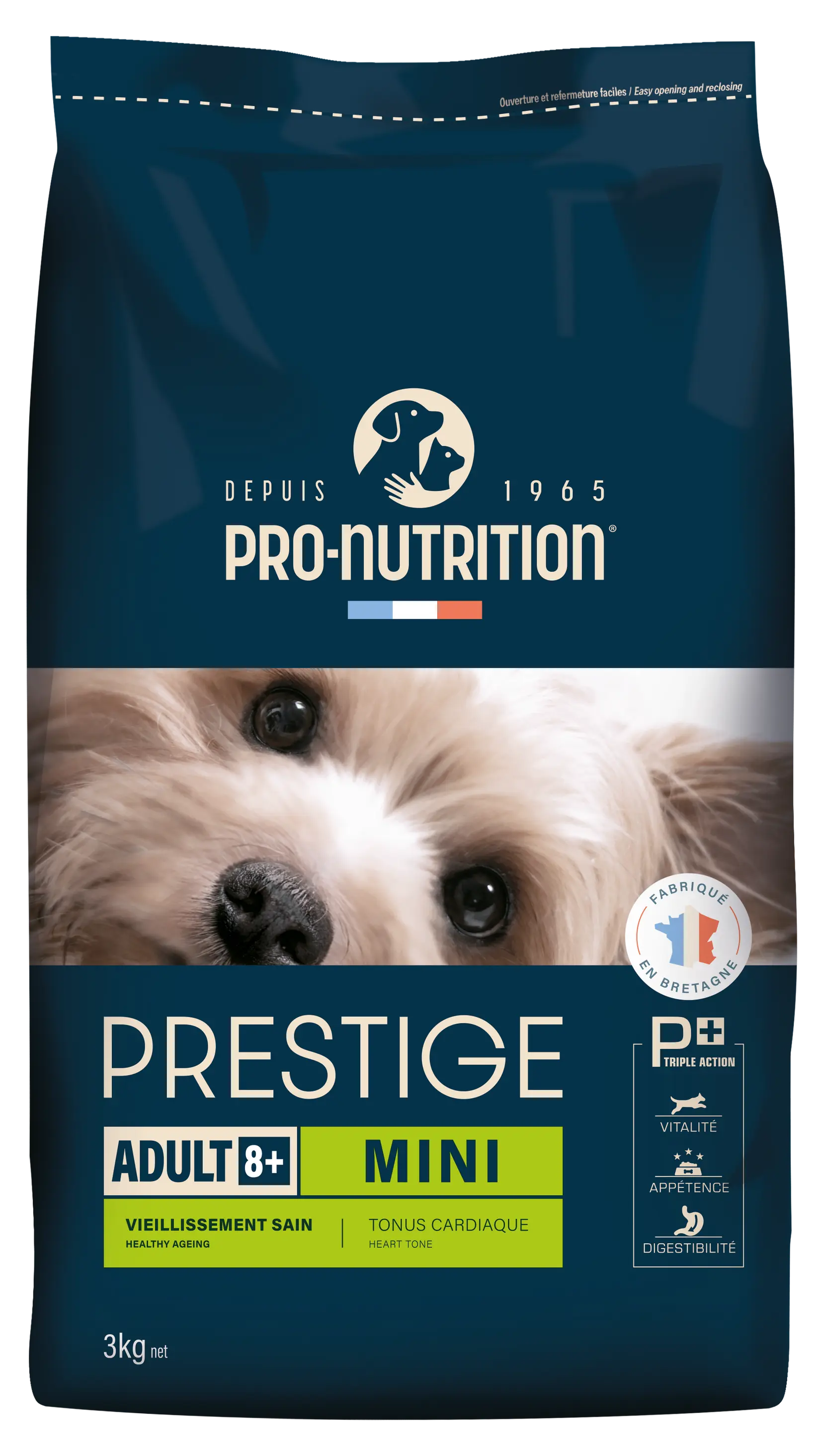 PRO-NUTRITION Suva hrana za pse Prestige Adult 8+ Mini, 3kg