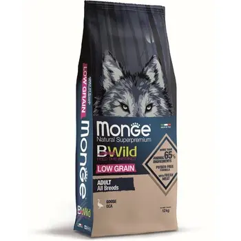 Monge BWild Low Grain Hrana Za Pse, Guska, Za Sve Rase, Adult, 12kg