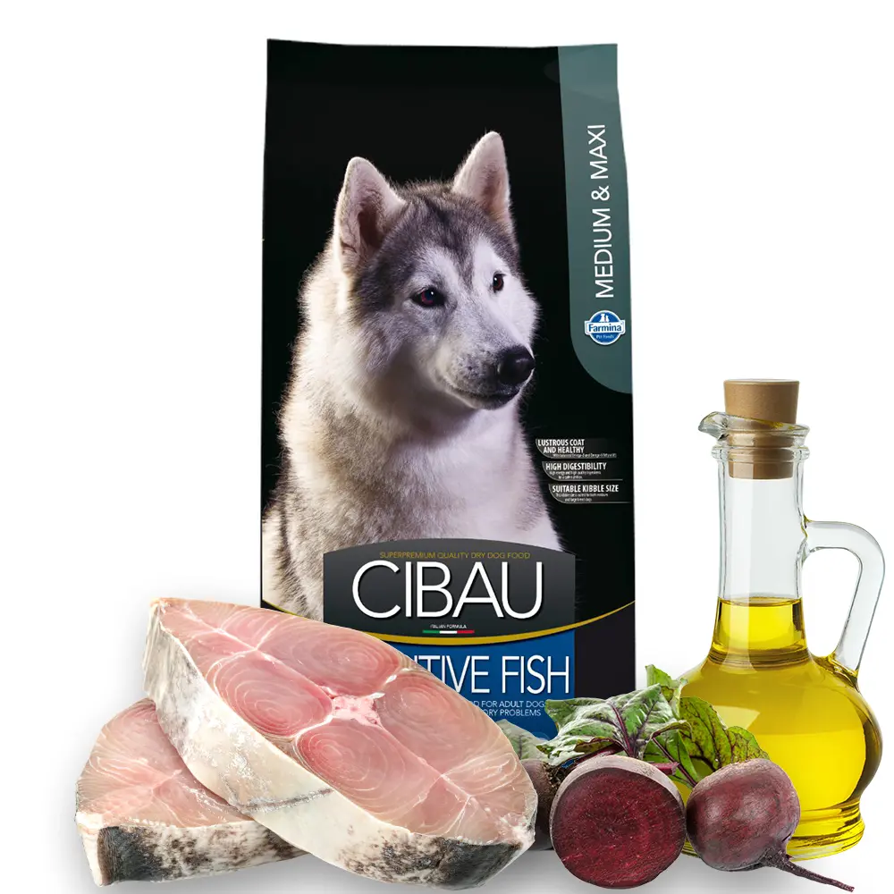 CIBAU Cibau Sensitive Fish Medium & Maki krekeri sa ribom i povrćem [vreća 12kg]