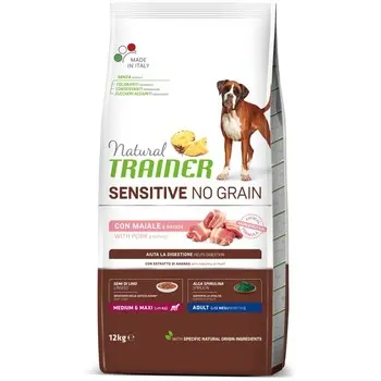 Trainer Natural Sensitive No Grain Hrana Za Pse, Svijetina, Za Odrasle Pse Srednjih I Velikih Rasa, 12kg