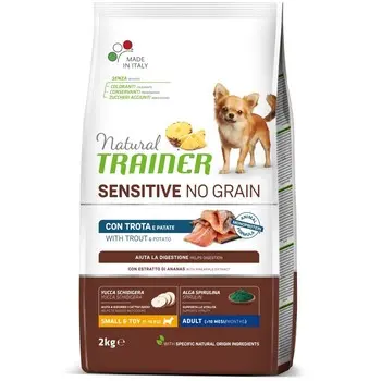 Trainer Natural Sensitive No Grain Hrana Za Pse, Pastrmka, Za Odrasle Pse Malih Rasa, 2kg