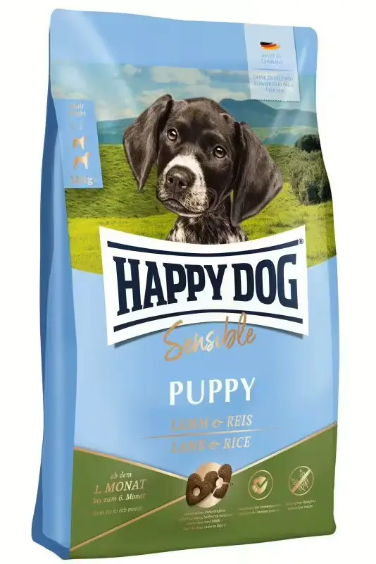 HAPPY DOG Sensible Hrana bez žitarica za štence Puppy, jagnjetina i pirinač 4