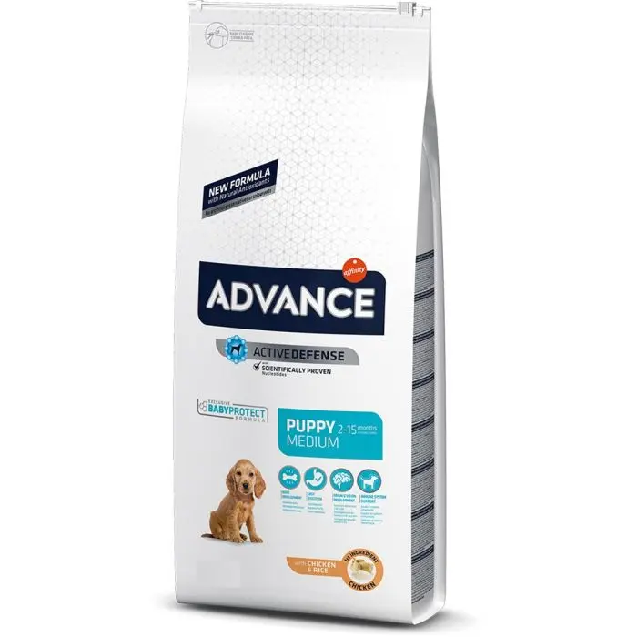 ADVANCE Suva hrana za pse Puppy pro medium, Piletina, 12 kg