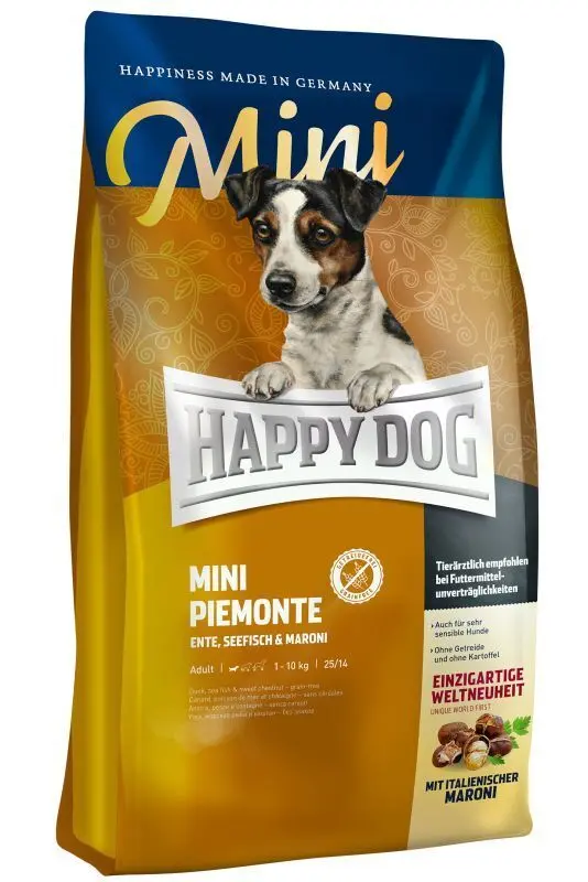 HAPPY DOG Mini Piemonte Hrana sa pačijim mesom i pitomom kestenom, 4kg
