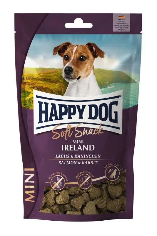 HAPPY DOG Soft Snack Mini Ireland Salmon & Rabbit Poslastica za male pse, 100g