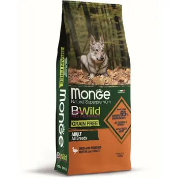 Monge BWild Low Grain Free Hrana Za Pse, Pačetina Sa Krompirom, Za Sve Rase, Adult, 12kg