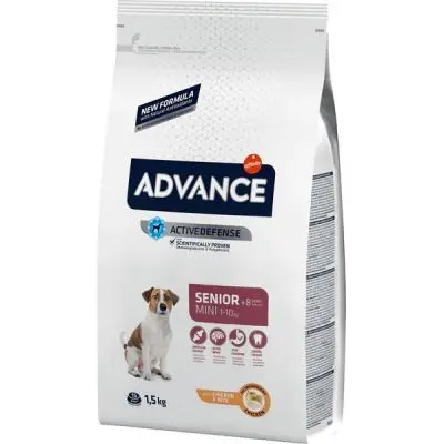 ADVANCE Hrana za odrasle pse Mini Senior 1.5kg