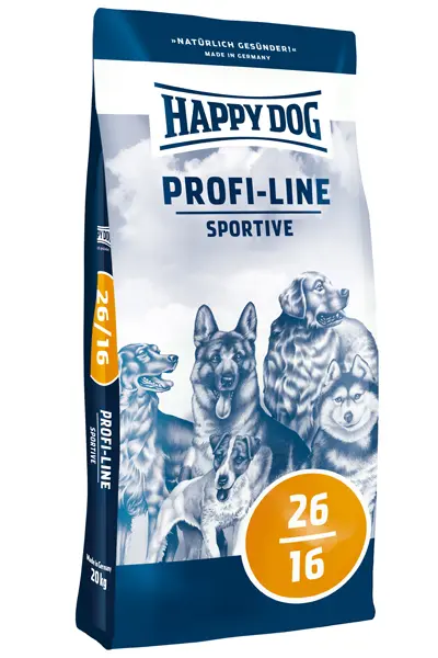 HAPPY DOG Profi Line Sportive Suva hrana za odrasle pse, 26/16, 20 kg