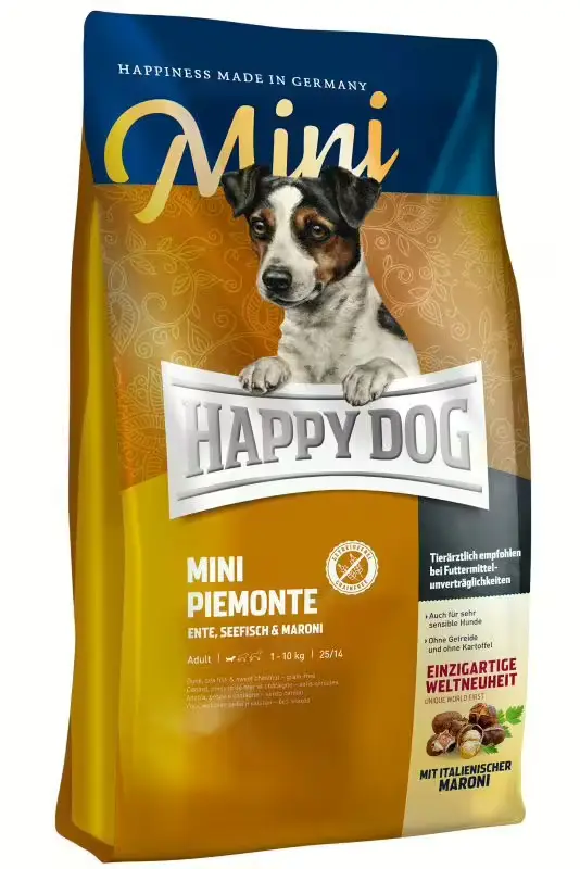 HAPPY DOG Suva hrana za pse Mini Piemont, Pačetina i Kesten, 4kg