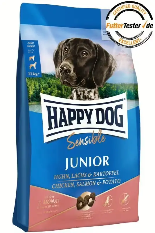 HAPPY DOG Sensible Hrana za mlade pse Junior, losos i korompir 4kg